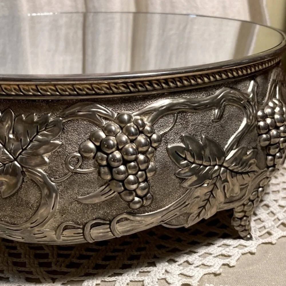 Godinger | Accents | Vintage Godinger Silver Plated Mirrored Plateau ...